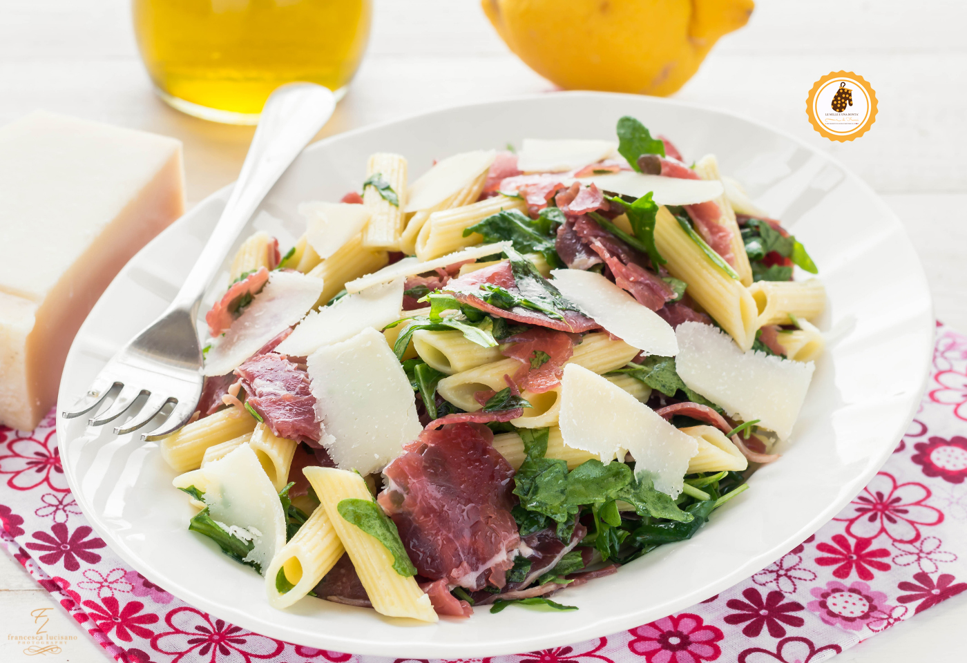 PASTA FREDDA CON BRESAOLA RUCOLA E GRANA PASTA FREDDA CON BRESAOLA RUCOLA E GRANA
